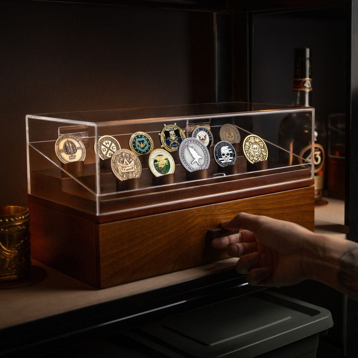 The Chest Challenge Coin Display Case - Holme & Hadfield