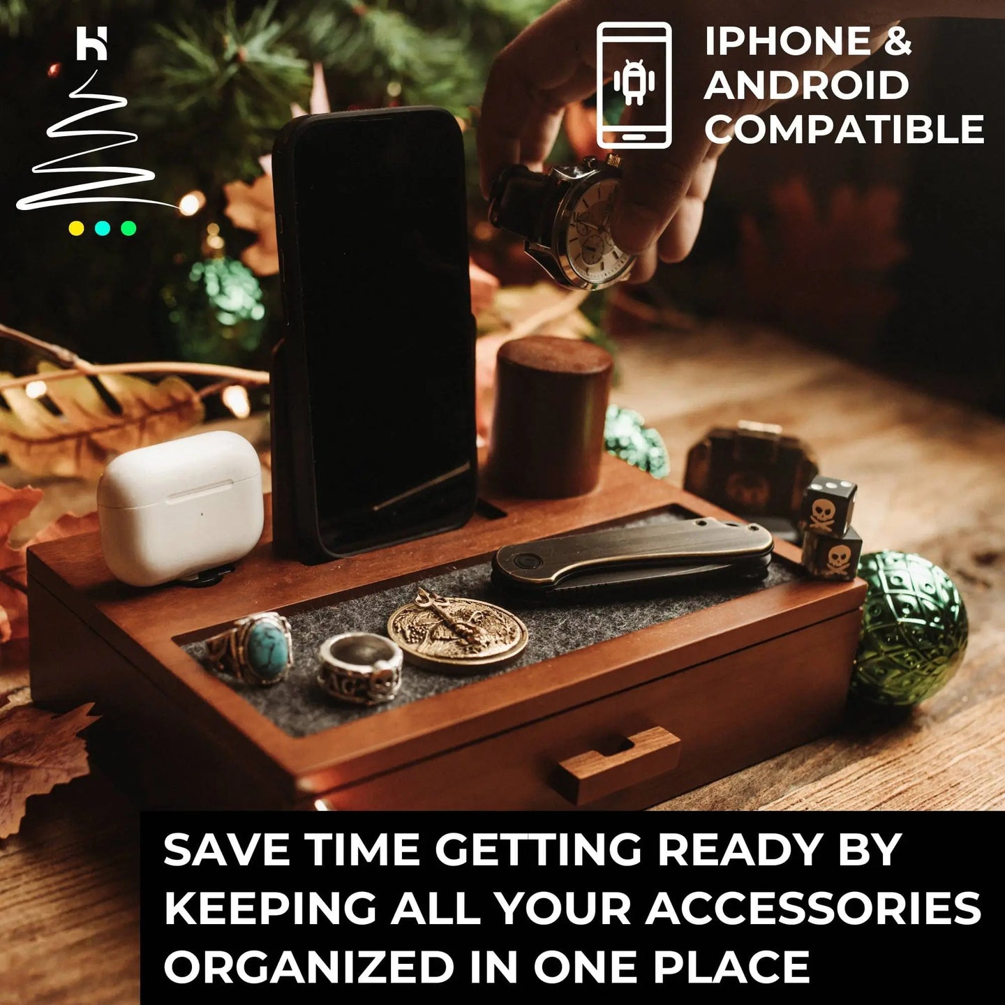 The Hub Nightstand Organizer | Charging Station | Desk Organizer ...