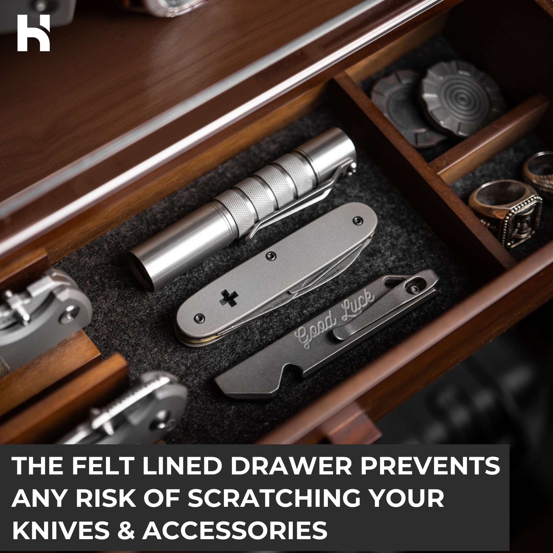 The Combo Deck Watch and Knife Display Case | EDC Storage Box - Holme ...