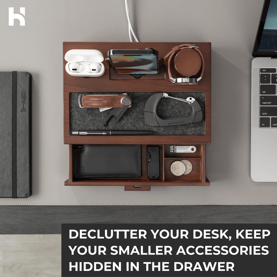 The Hub Nightstand Organizer | Charging Station | Desk Organizer ...