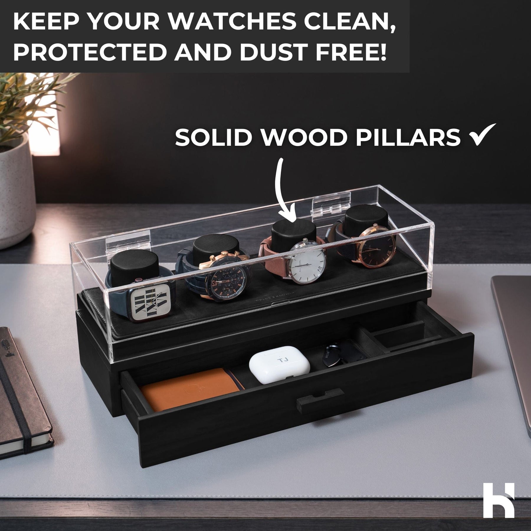 The Watch Deck Pro | Watch Display Case | Watch Box - Holme & Hadfield