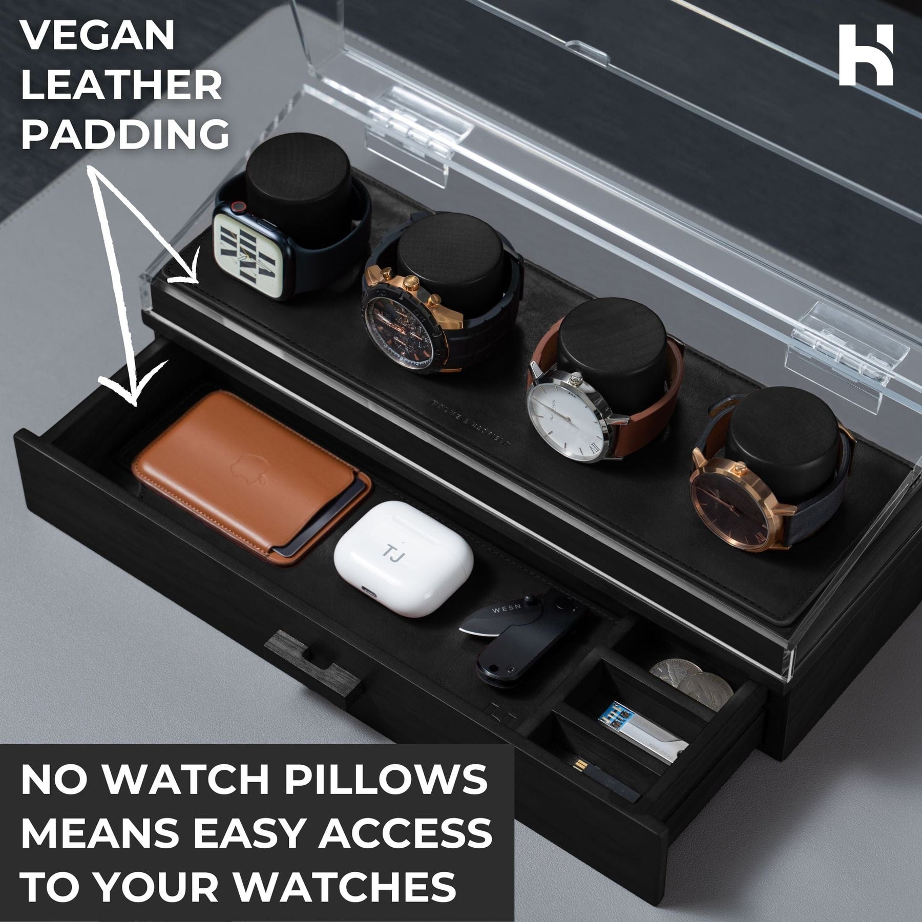 The Watch Deck Pro | Watch Display Case | Watch Box - Holme & Hadfield