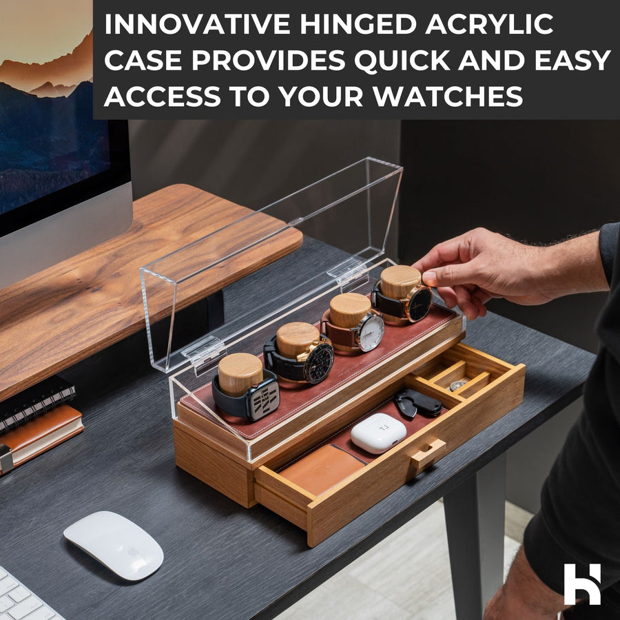 The Watch Deck Pro | Watch Display Case | Watch Box - Holme & Hadfield
